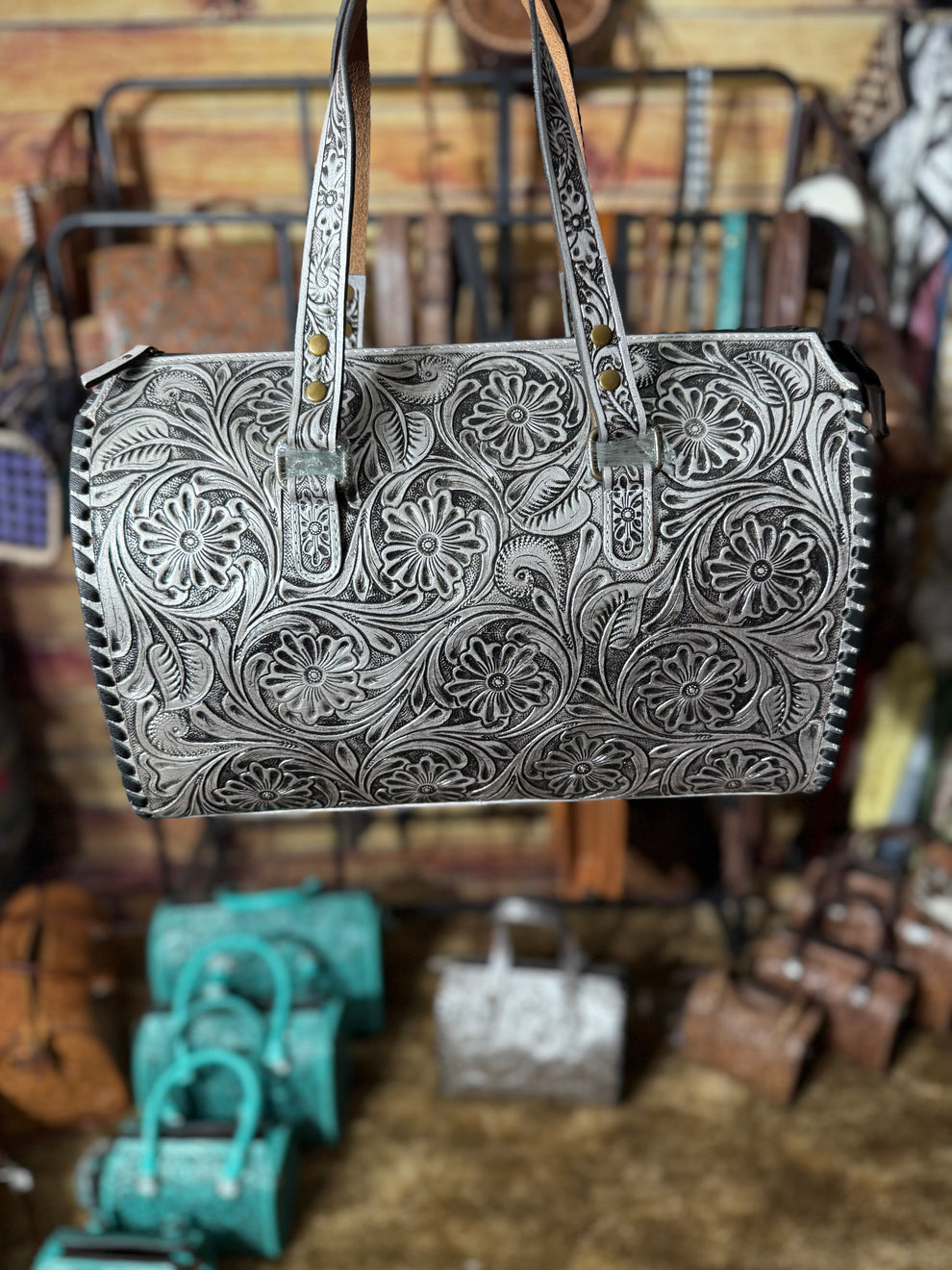 Large Silver Metallic Speedy – Twisted Charm